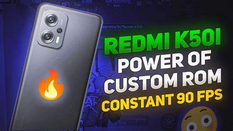 Redmi K50i Power Of Custom Rom Constant Fps Full Review Youtube