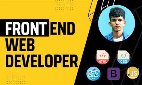 Be Website Front End Web Developer Using Html Css Bootstrap React Js By