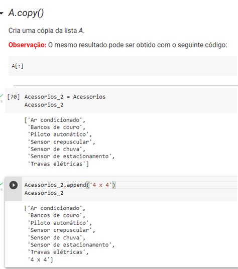 Operações Com Listas Python Para Data Science Linguagem E Numpy