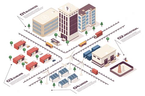 Premium Vector Smart City Concept 3d Isometric Web Infographic