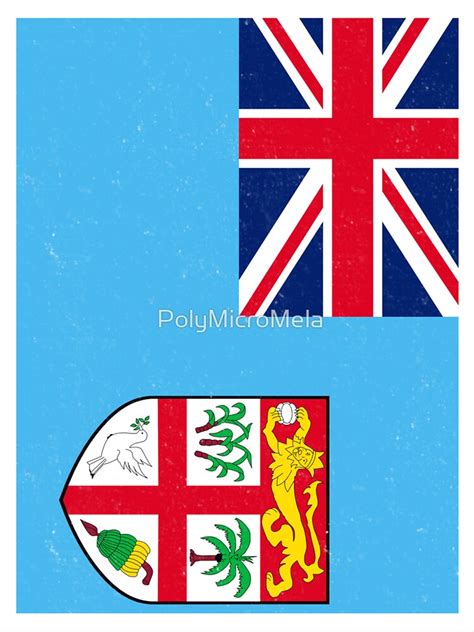 Fiji Flag Sticker For Sale By Polymicromela Redbubble