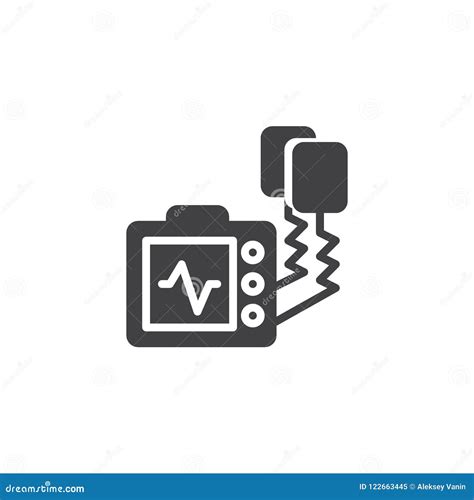Defibrillator Machine Vector Icon Stock Vector Illustration Of