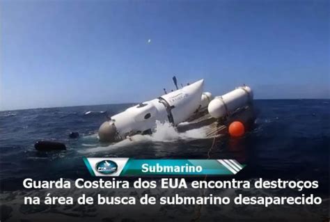 Guarda Costeira dos EUA encontra destroços na área de busca de