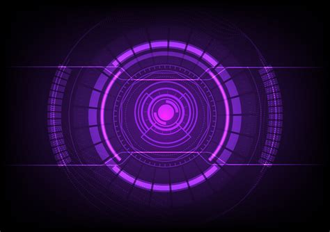 Abstract Technology Background With Violet Hi Tech Communication