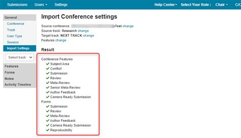 Chair How To Import Conference Settings To New Conference Microsoft