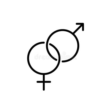 Heterosexual Romantic Relationship Symbols Love Or Marriage Between
