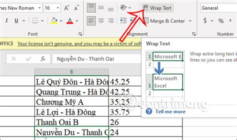 How To Use Wrap Text In Microsoft Excel