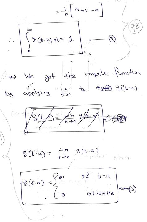 Laplace Transform Of Dirac S Delta Function Hand Written Notes And Examples