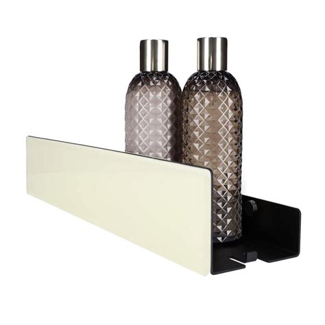 Półka metalowa pod prysznic LOFT półka łazienkowa szklana ISLA 40cm