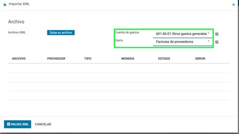 Importar Xml Para Generar Facturas De Proveedor Exdoo