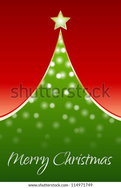 Christmas Tree Wooden Board Stock Vector Royalty Free 114971749