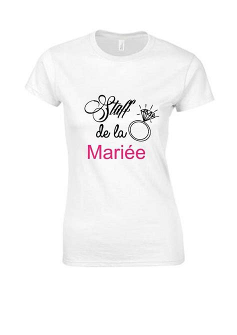 Tee Shirt Pour Enterrement De Vie De Jeune Fille Matière 100 Coton
