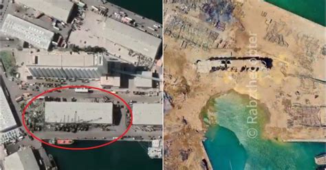 El Impactante Antes Y Después De La Explosión En El Puerto De Beirut