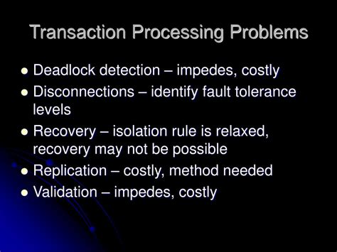 Ppt Transaction Processing In Mobile Distributed Databases Powerpoint