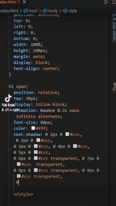 Jumping Text Html Css Html Css Javascript Frontenddevelopment Development Coding Youtube