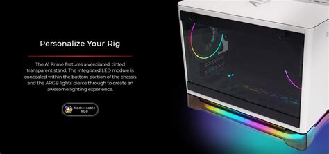 Inwin A1 Prime Mini Itx Computer Case 2x Sirius Loop Asp120 Fans Included Secc Tempered Glass