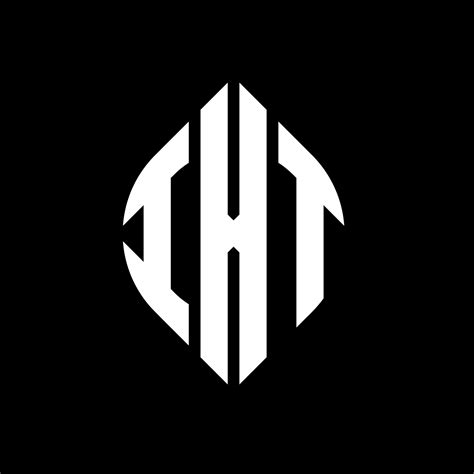 Diseño De Logotipo De Letra De Círculo Ixt Con Forma De Círculo Y