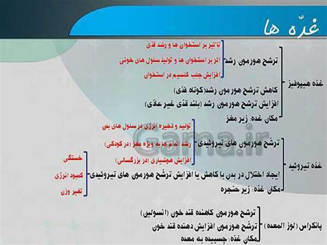 پاورپوینت درس 6 دستگاه هورمونی و غده ها علوم هشتم گاما