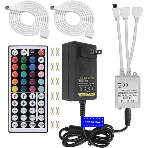 2 Port 44 Key Ir Led Light Remote Rgb Control Box Dc 12v 3a Reverb