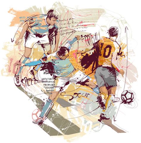 16000 Pemain Sepak Bola Ilustrasi Grafik Vektor And Clip Art Bebas