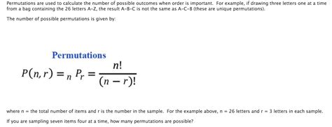 solved permutations are used to calculate the number of