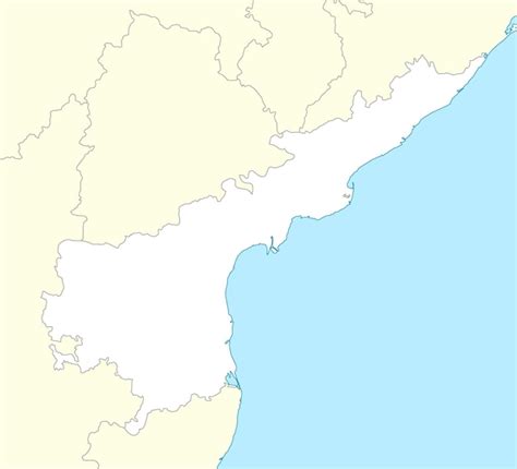 안드라 프라데시 의 위치 지도 는 인도 의 한 주 이다 프리미엄 벡터
