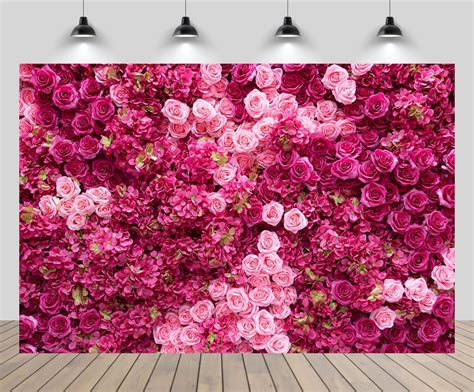 Chnywork 7ftx5ft Rose Wall Background Rose Photo Backdrops