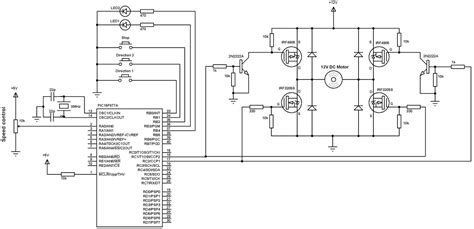 DC Motor Speed And Direction Control With PIC16F877A And H Bridge