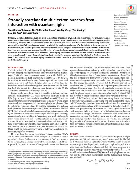 Pdf Strongly Correlated Multielectron Bunches From Interaction With