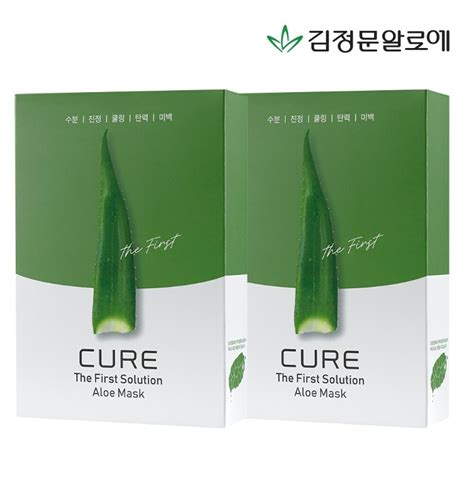 김정문알로에 큐어 퍼스트 알로에 마스크 세트10매 티몬