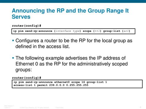 Ppt Ip Multicasting Multicast Configuration And Verification
