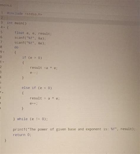 Solved We Can T Use Math H And Pow We Ve To Do It Using Chegg