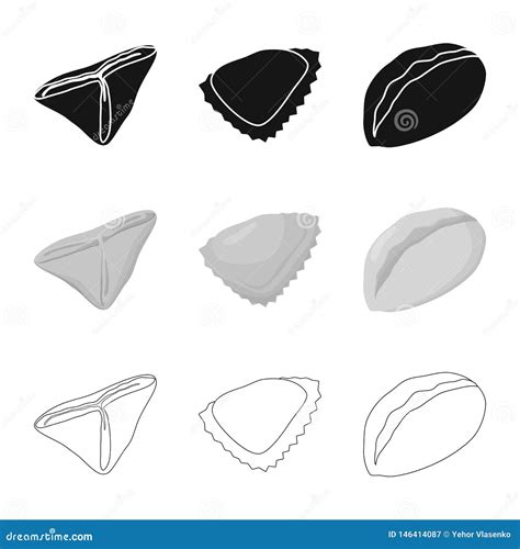 Conception De Vecteur Des Produits Et Du Signe De Cuisson Collection Des Produits Et Du Symbole
