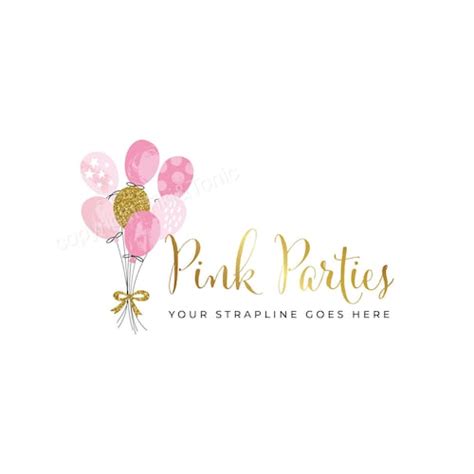 Premade Balloon Logo Event Planner Logo Party Decoration Etsy