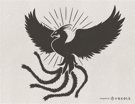 Phoenix Silhouette Illustration Vector Download