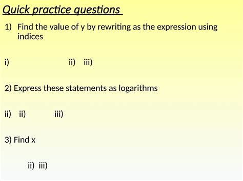 Exponentials And Logarithms Mathematics Senior High Ppt