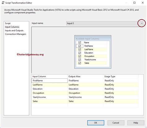 Ssis Script Component As Transformation