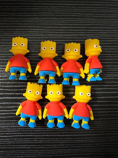 3d Bart Simpson Inspired Focal Bead Etsy