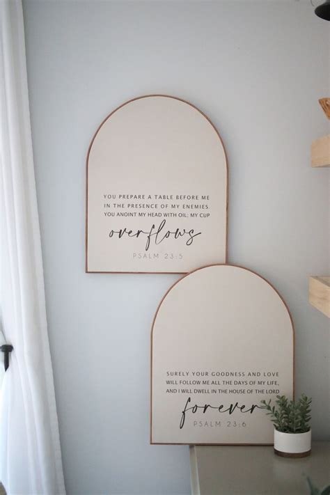 Bible Verse Sign Wooden Arch Sign Psalm 235 Encouraging T For