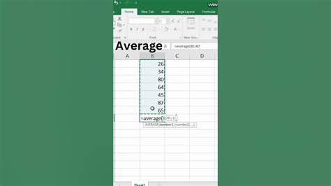 Average Formula In Excel Important Formula In Excel Excel Exceltech Exceltips Exceltricks
