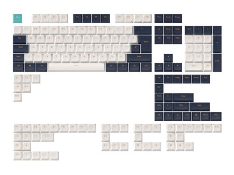 Buy Dark Project Keycaps Sets Navy Blue Navy Blue Free Shipping
