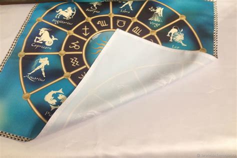 Table Cloth For Divination 50h50 Cm Turquoise Horoscope купить на