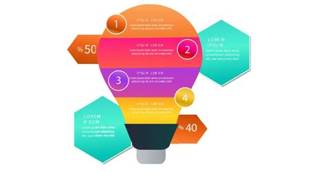Colorful Light Bulb With Numbers Google Slide Theme And Powerpoint Template Slidedocs