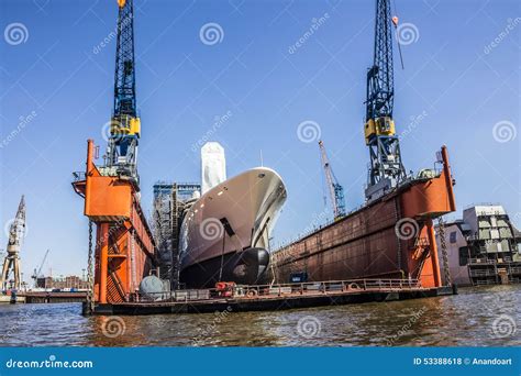 Oil Rig Construction In Drydock Bptt Juniper Rig Editorial Image