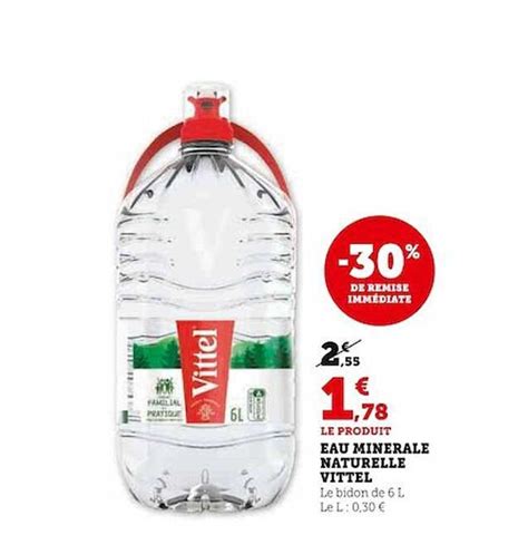 Promo Eau Minérale Naturelle Vittel chez Super U iCatalogue fr