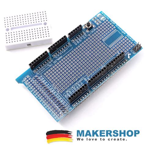 Arduino Mega Prototype Shield Protoshield Breadboard Erweiterung 2560