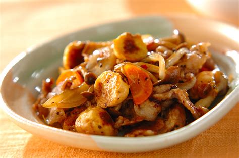 豚バラ肉と麩の中華炒めレシピ・作り方 E・レシピ