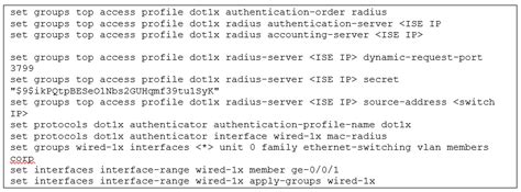 Configure Cisco Ise And Juniper Ex Switches For 8021x Based