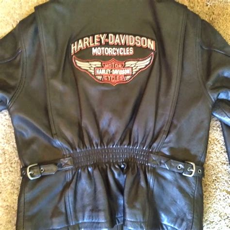 Harley Davidson Lg Heavy Capitol Leather Jacket W Emb… Gem