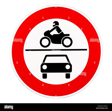No Vehicles Allowed Traffic Sign Cut Out Stock Images And Pictures Alamy